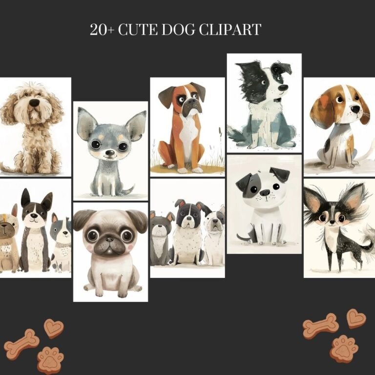 20 Adorable Dog Clipart Images | AffyLife