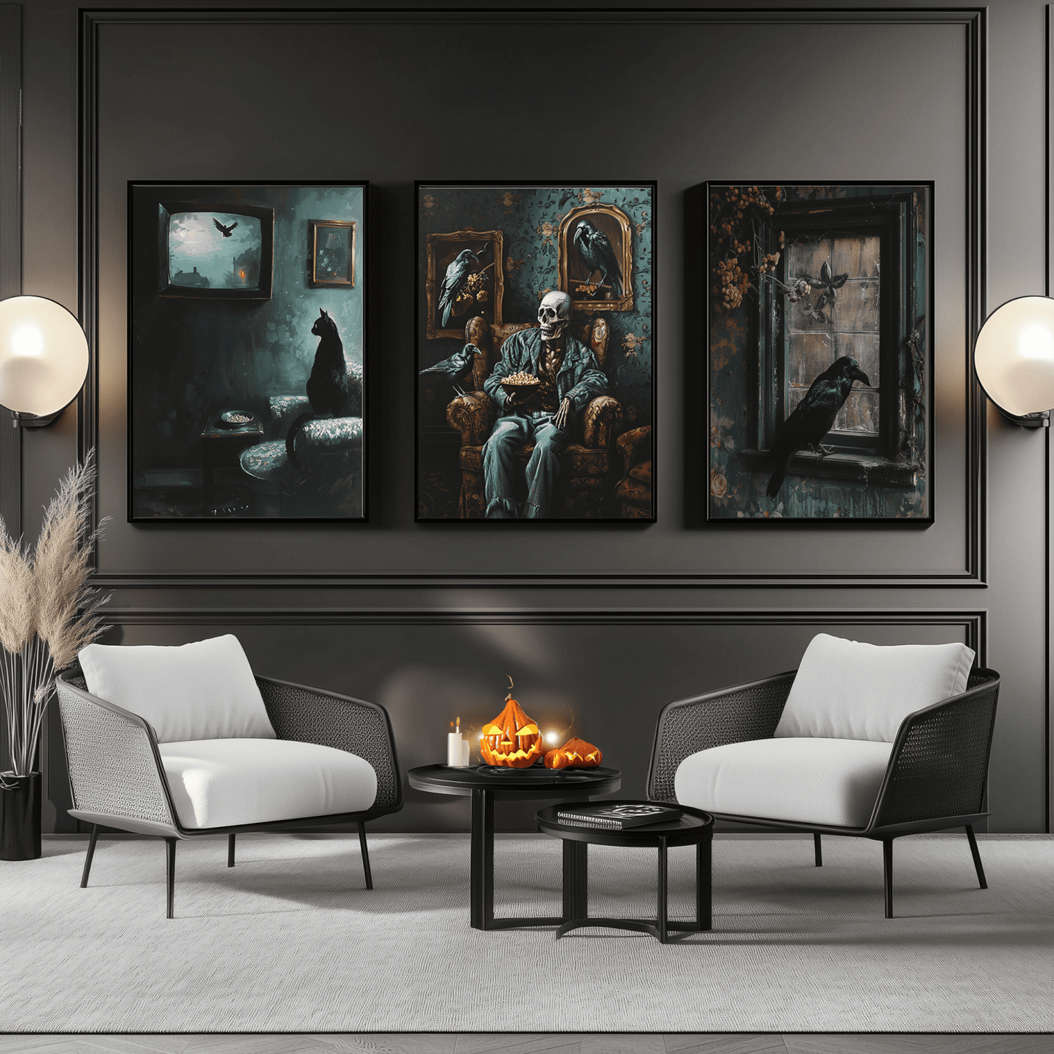 Dark Gothic Poster Set Of 3 - Enigmatic Shadows To Captivate Your Soul ...