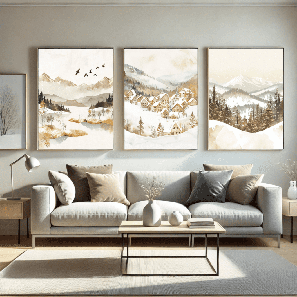 Christmas Winter Wall Art Set – A Magical Addition To Your Home! | AffyLife
